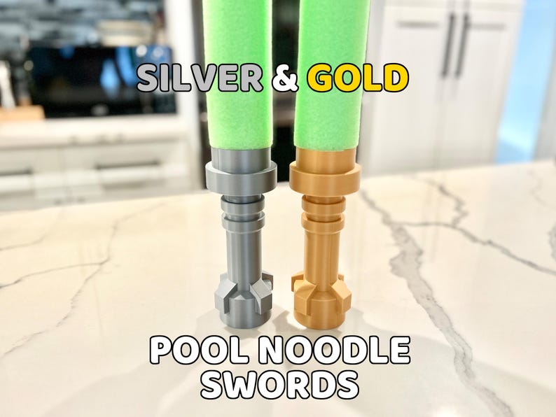Blocky Pool Noodle Sword: 3D Printed Studded Toy for Kids - Etsy