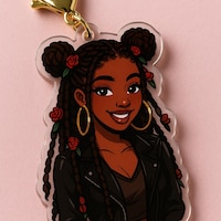 Black Girl Magic Acrylic Keychain, Black Woman Keychain, Melanin ...
