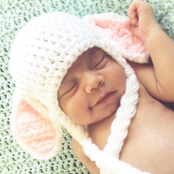 Crochet Lamb Hat - Etsy
