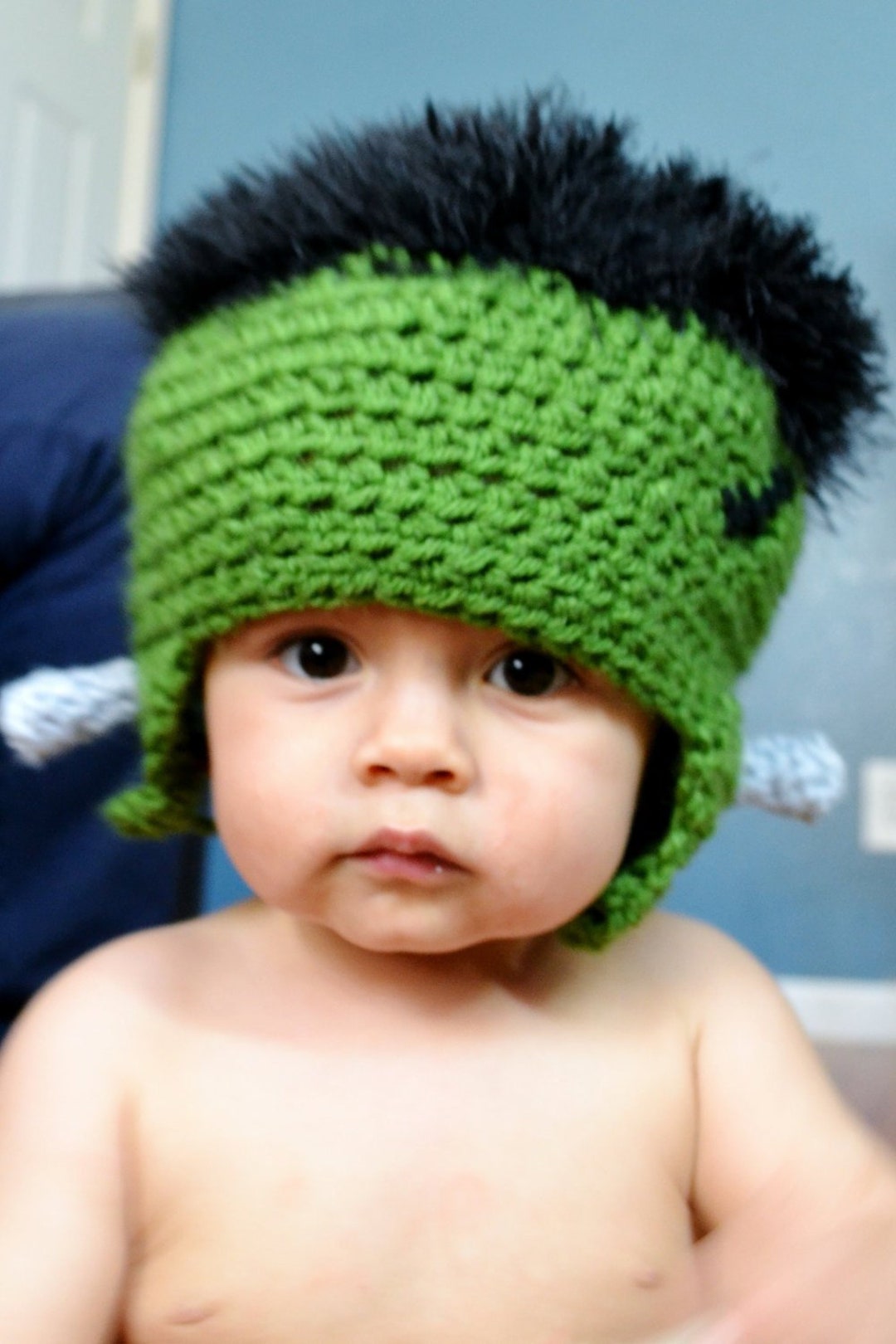 Frankenstein Hat , Halloween, Cosplay , Crochet Monster Hat - Etsy