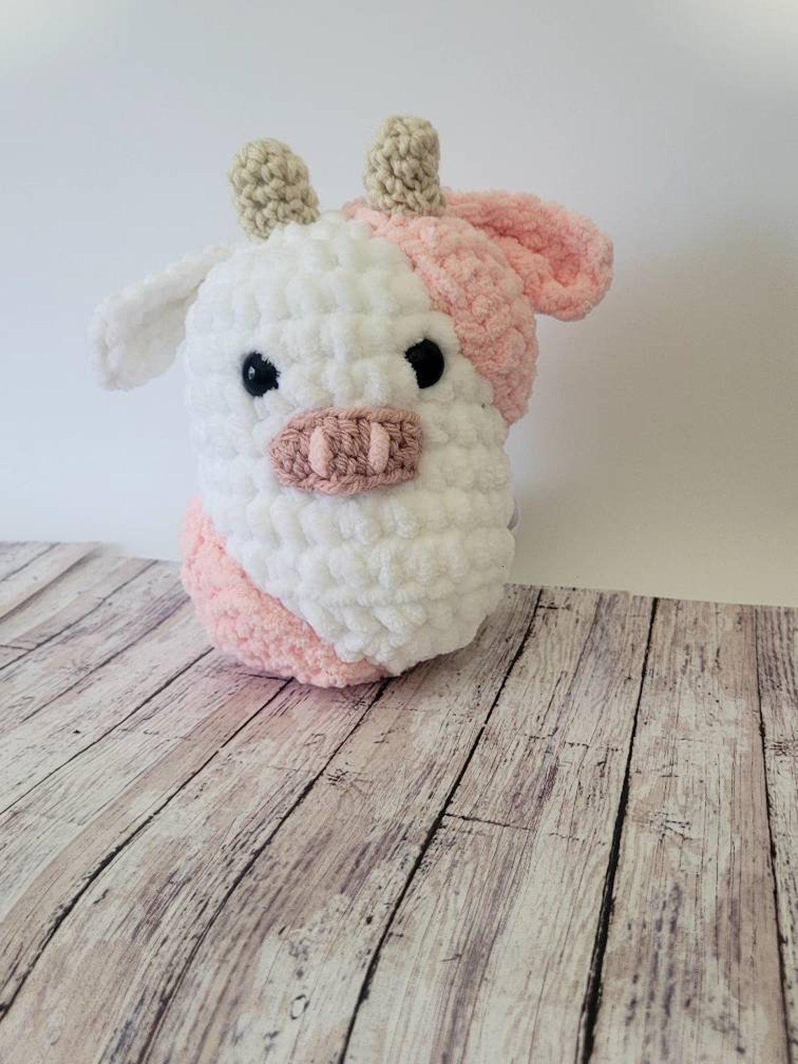 Pink Squishmallow Cow Pink Cow Crochet Cow | Etsy