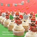 Christmas Santa Face Cupcake Toppers Funny Custom Xmas Party Décor - Etsy