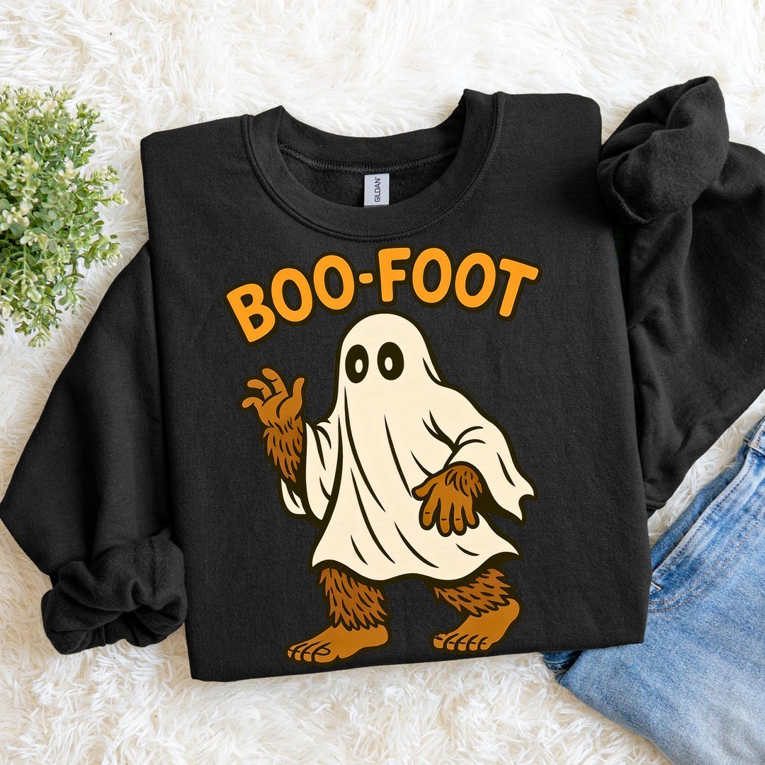 Boo-foot Halloween PNG | Funny Bigfoot Sasquatch Design | Spooky ...