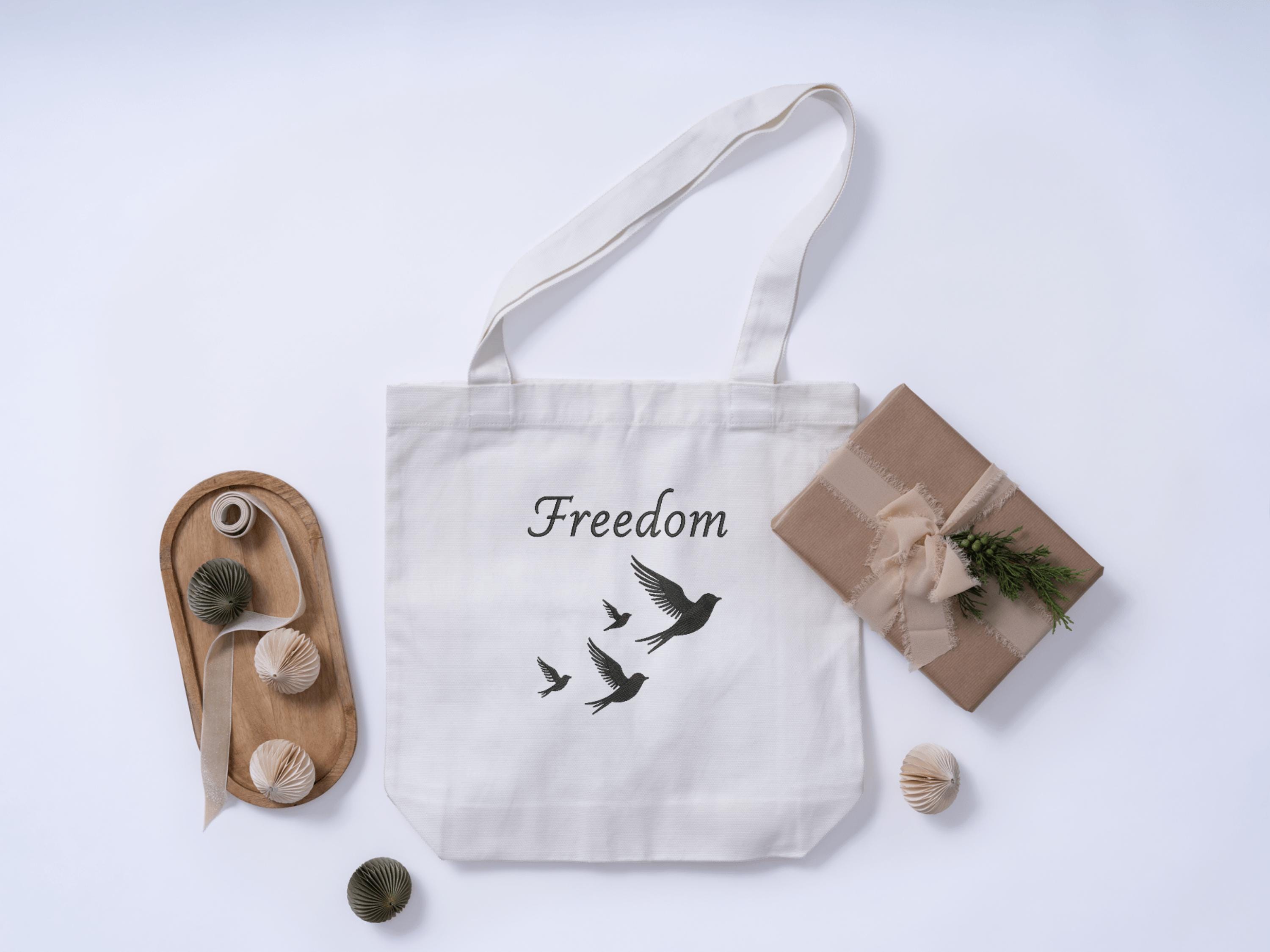 Freedom Birds Embroidery Design, Flying Bird Machine Embroidery ...