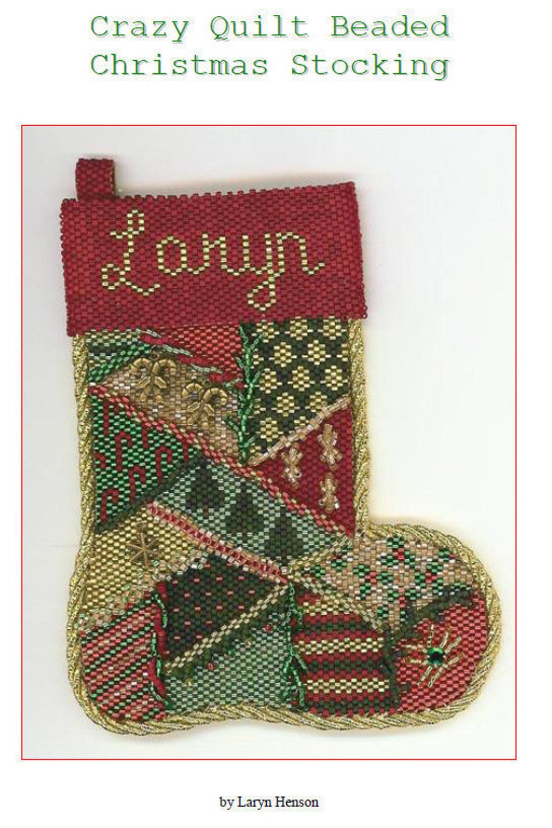 Crazy Quilt Christmas Stocking - Etsy