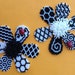 Zen Flower Peyote Pin Brooch Zentangle Beaded Jewelry - Etsy