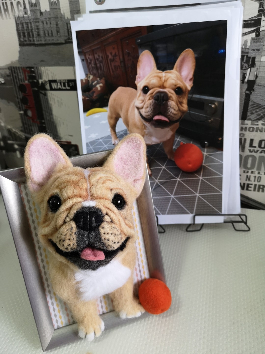 Custom Made of Pet Portrait in a Frame - Etsy