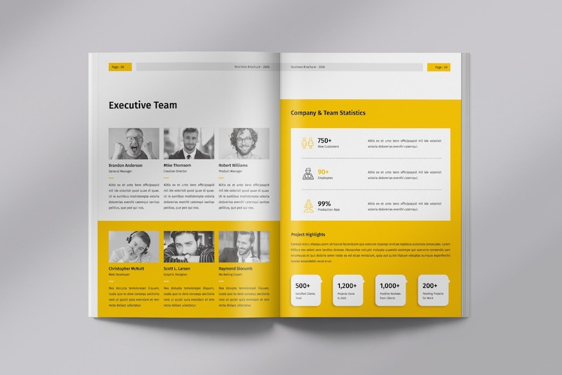 16-page Business Brochure Template: Canva & Indesign (digital Download ...
