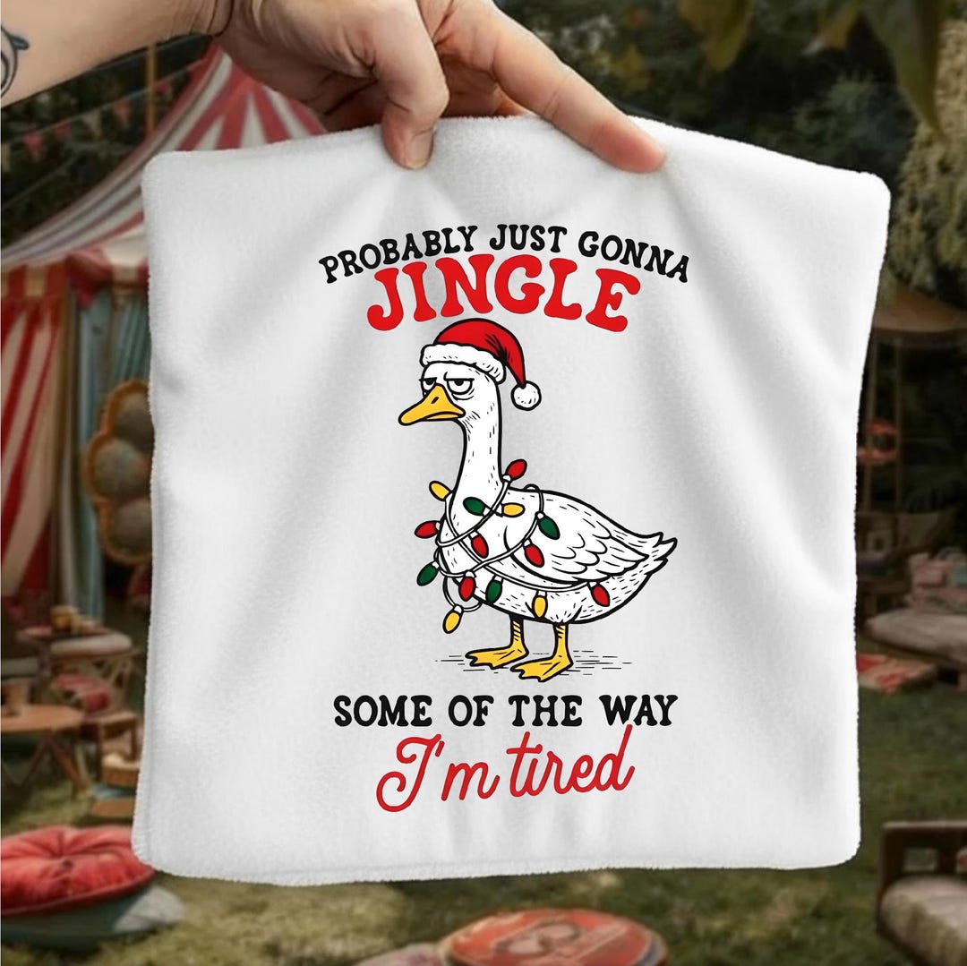 Funny Tired Jingle Goose Christmas PNG, Holiday Digital Design - Etsy