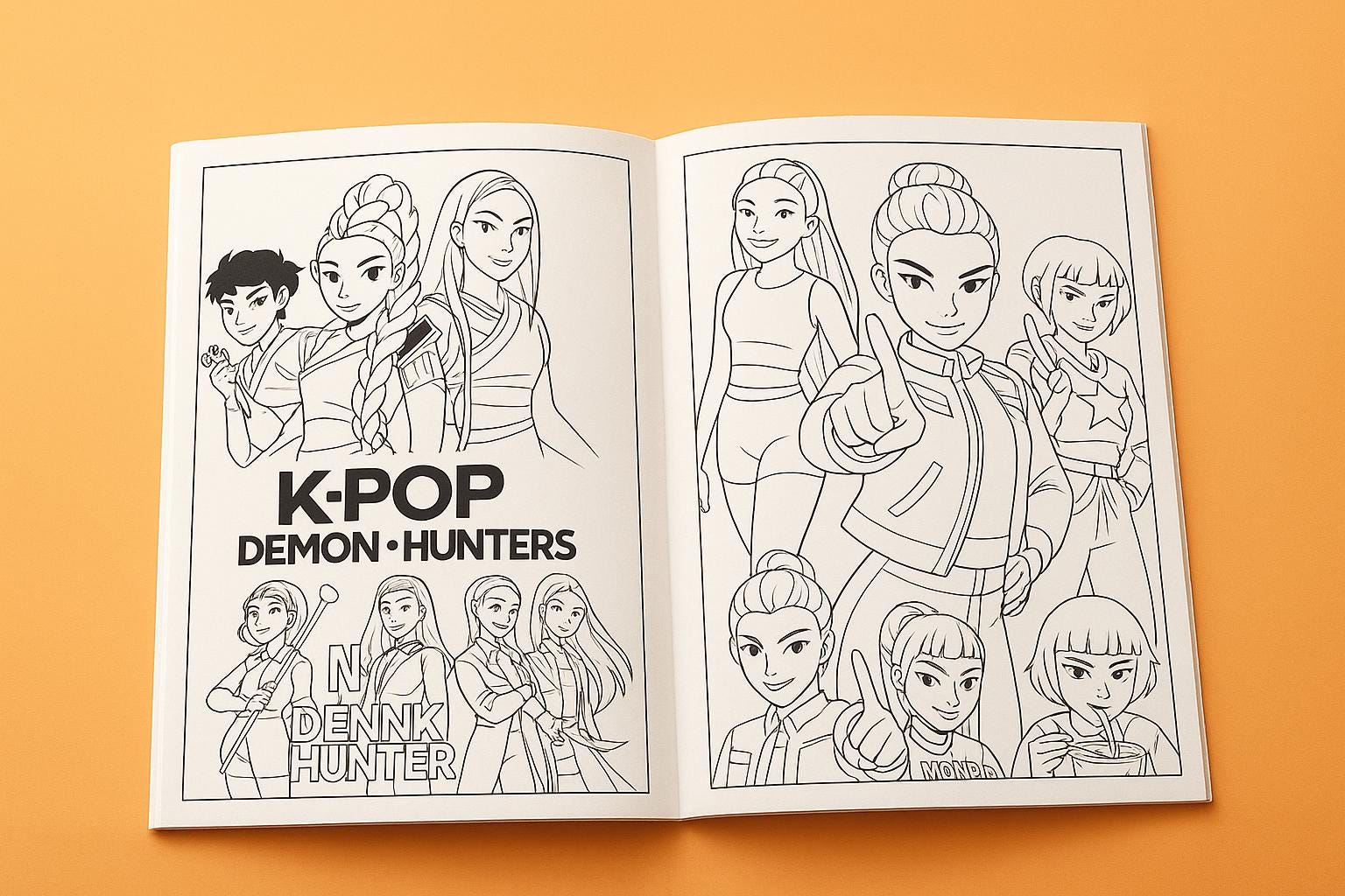 Kpop Demon Hunters Coloring Book PDF | 11+ Printable Digital Download ...