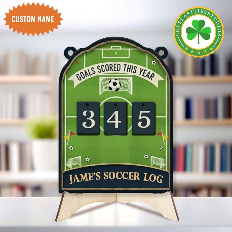 Custom Soccer Goal Tracker Sign, Player Points Tracker, Wooden Sports ...