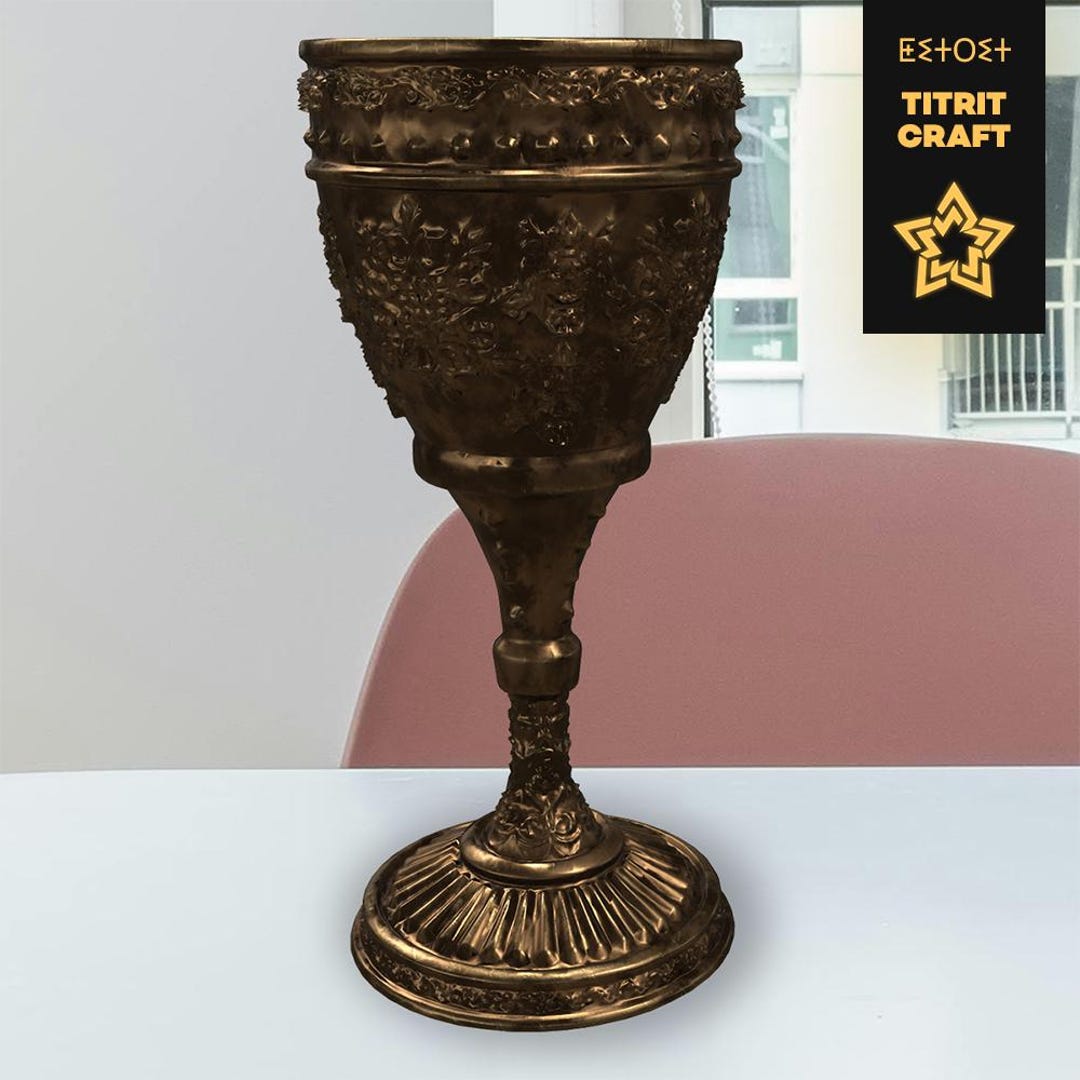 Ornate Bronze Chalice 3D Model: Fantasy Prop, Altar Goblet (STL/OBJ) - Etsy