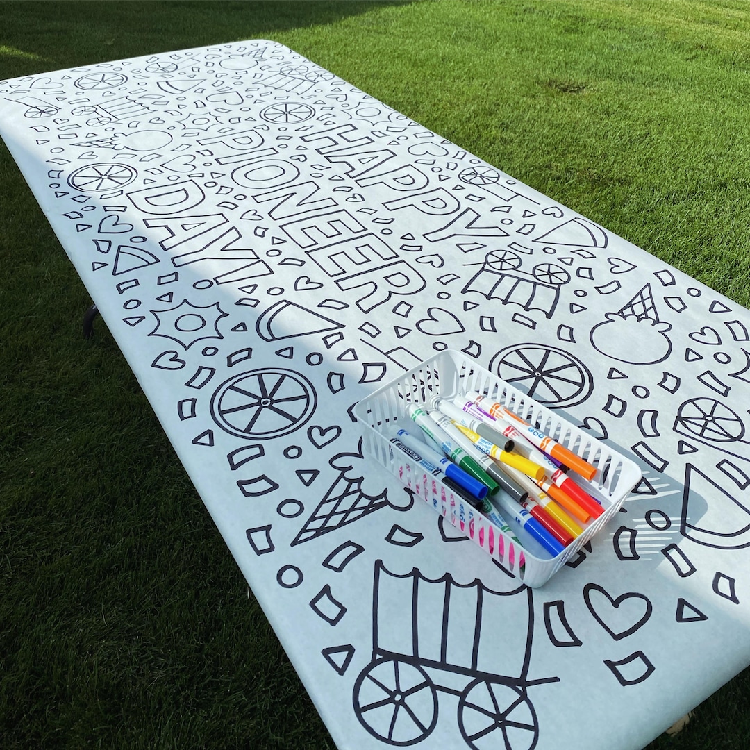Giant Coloring Page CUSTOM Decor Activity Party - Etsy