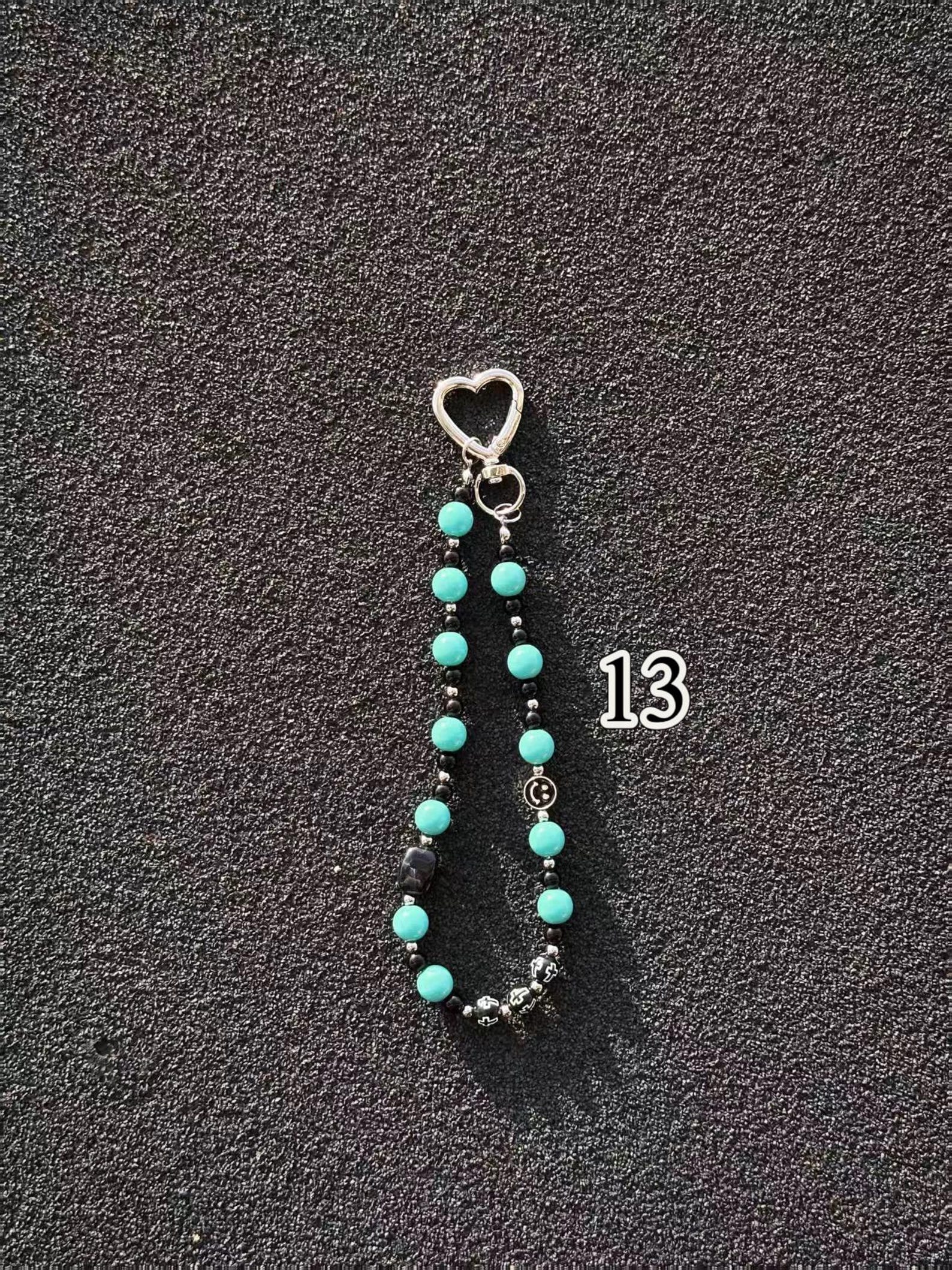 Punk Style Keychain, Y2K Fashion Keychain,gothic Cross Pendant Beaded ...