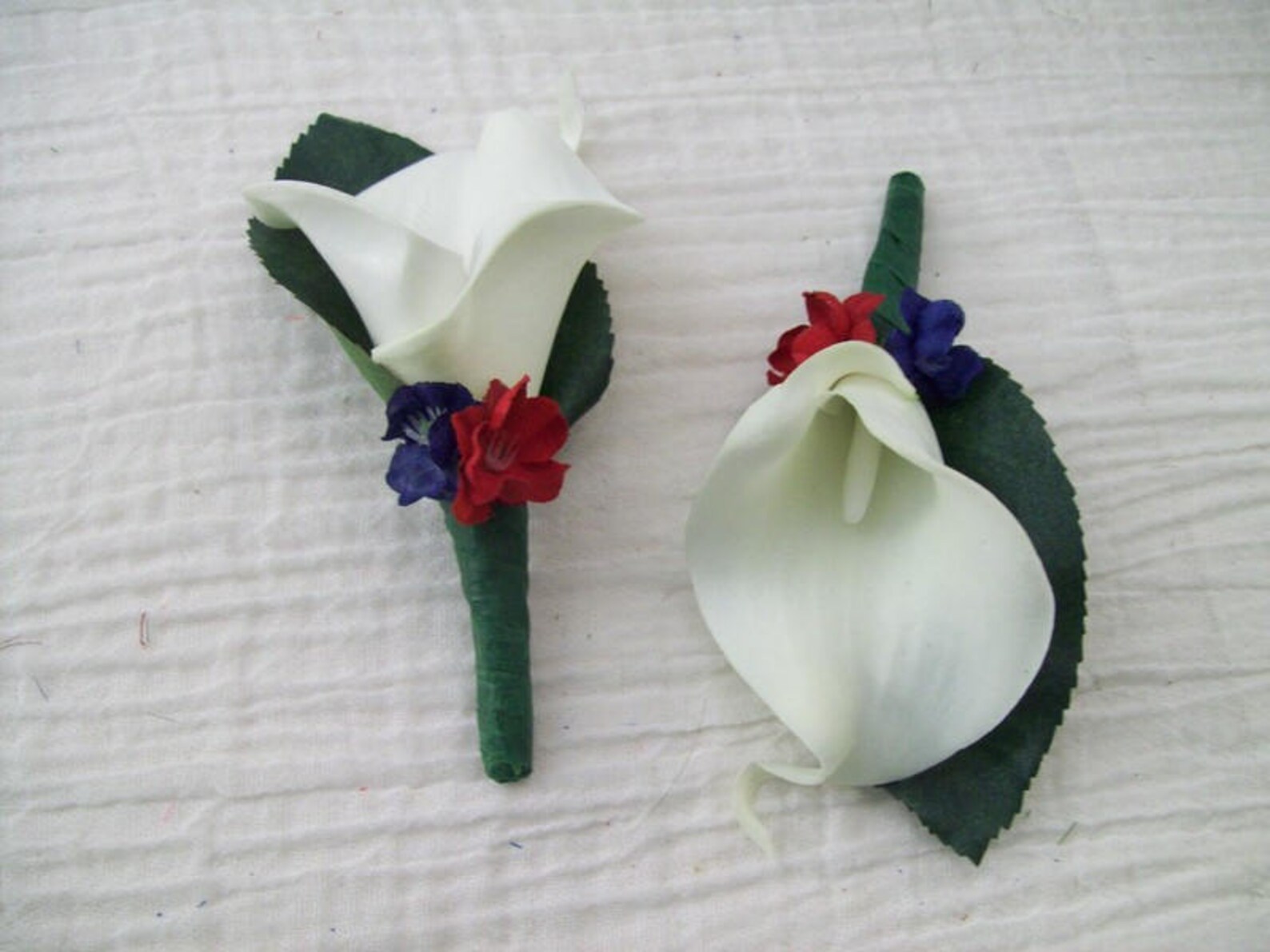 Red Wedding Bouquet Navy Bridal Bouquet Cascade Bouquet - Etsy