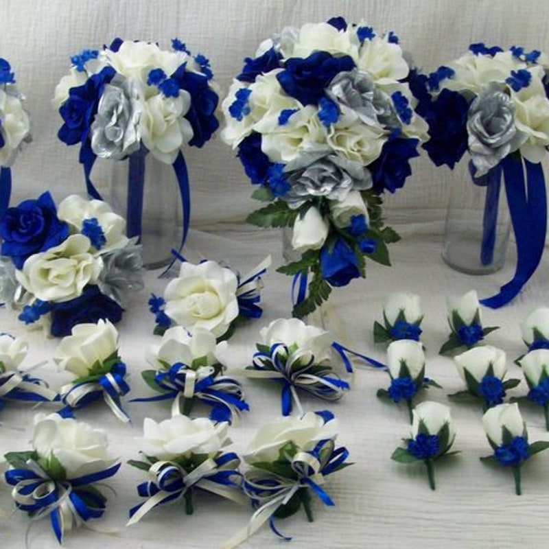 Blue Flower Bouquet - Etsy