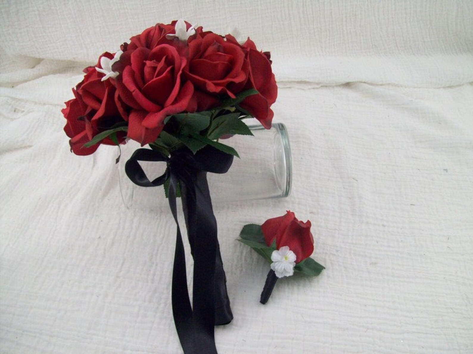 Red Bridal Bouquet Red Wedding Bouquet Red Wedding Flowers | Etsy