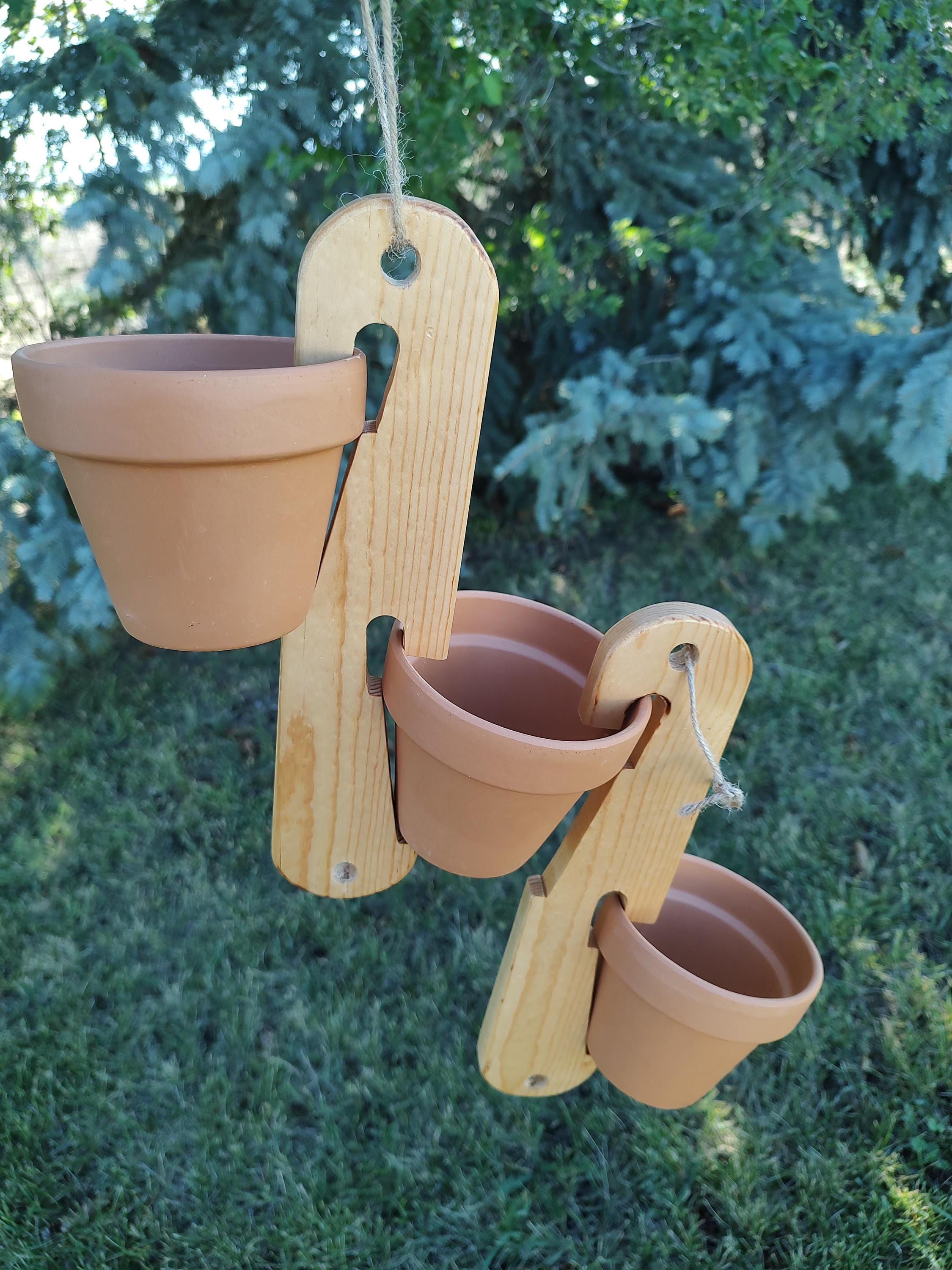 Terracotta Pot Hanger Indoor Pot Hanger Vertical Garden Sun Room Pot ...