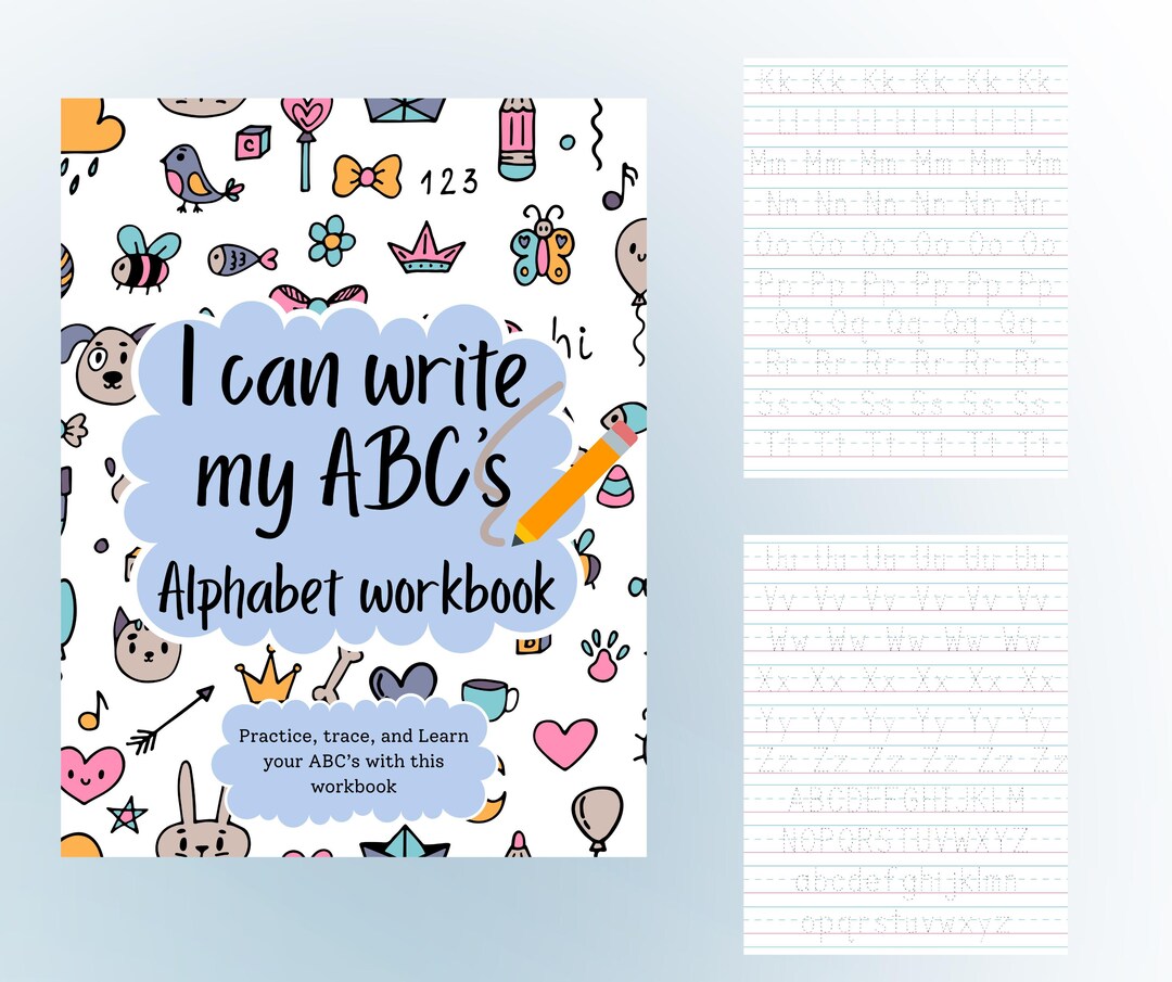 Alphabet Tracing Booklet | ABC Writing Practice (digital Download) - Etsy