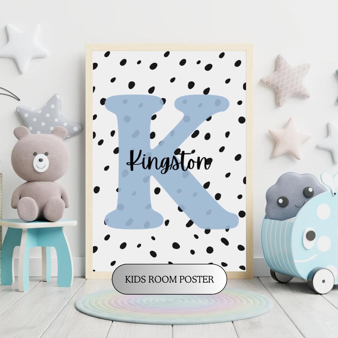 Nursery Wall Art Custom Name Decor for Kids Room (digital Download) - Etsy