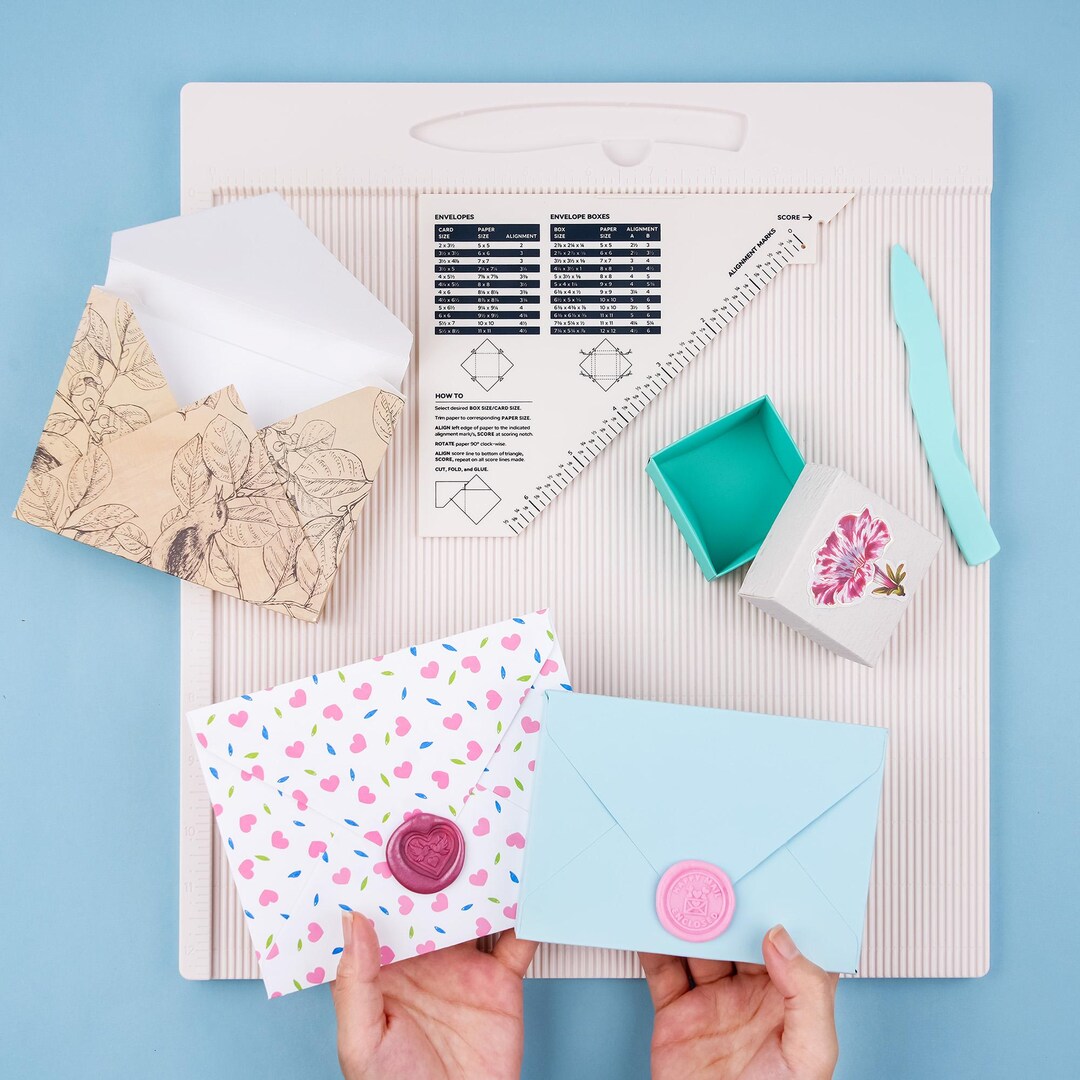 12x12" Scoring Board: Envelope, Box & Gift Making With Bone Folder - Etsy