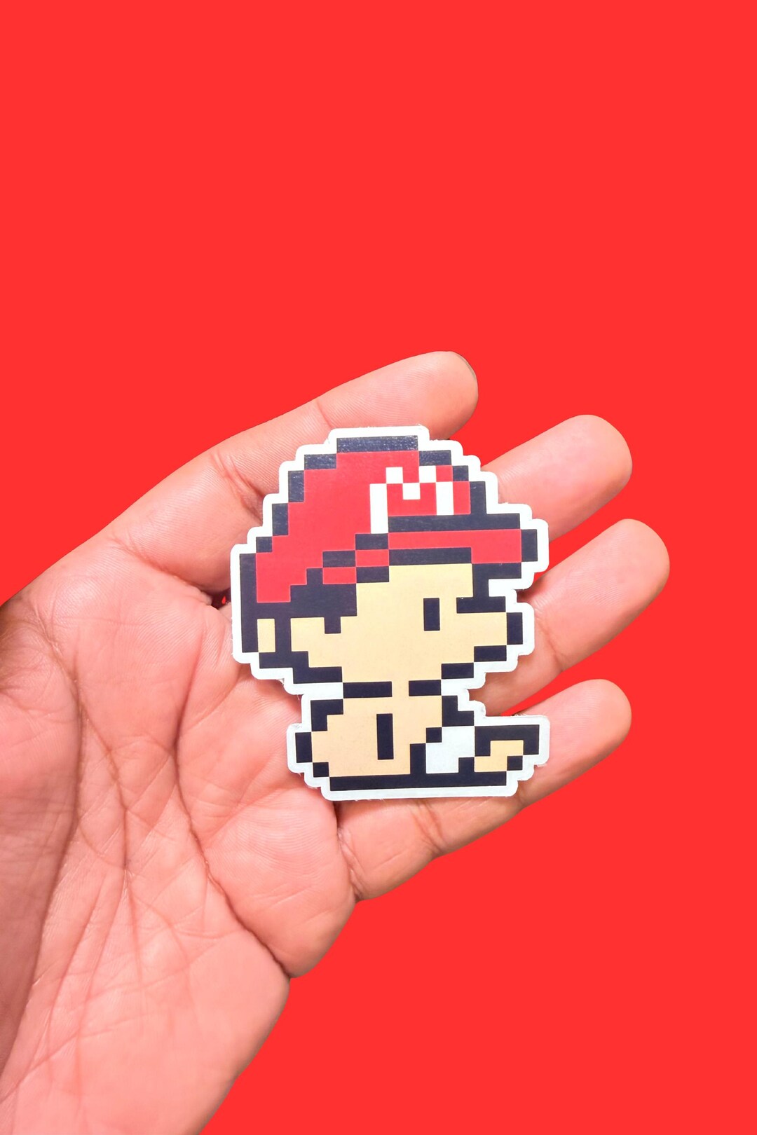 Power Up! 8-bit Small Mario Die-cut Sticker (super Mario Bros. 3) - Etsy