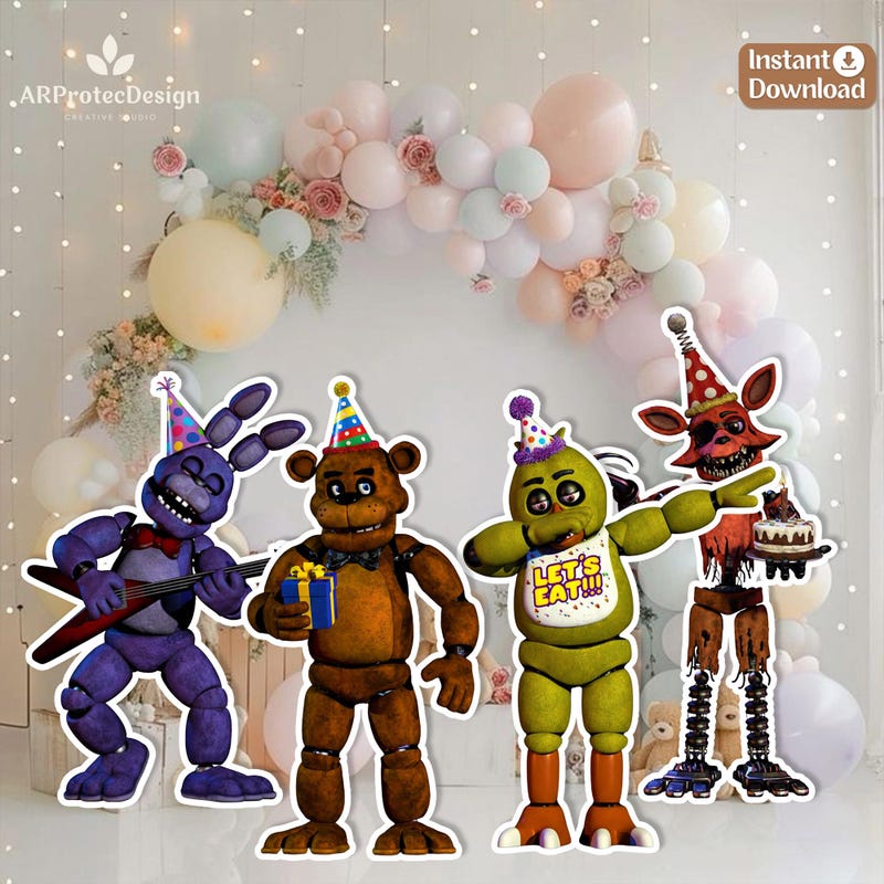 Five Nights of Freddy Cutouts - Etsy