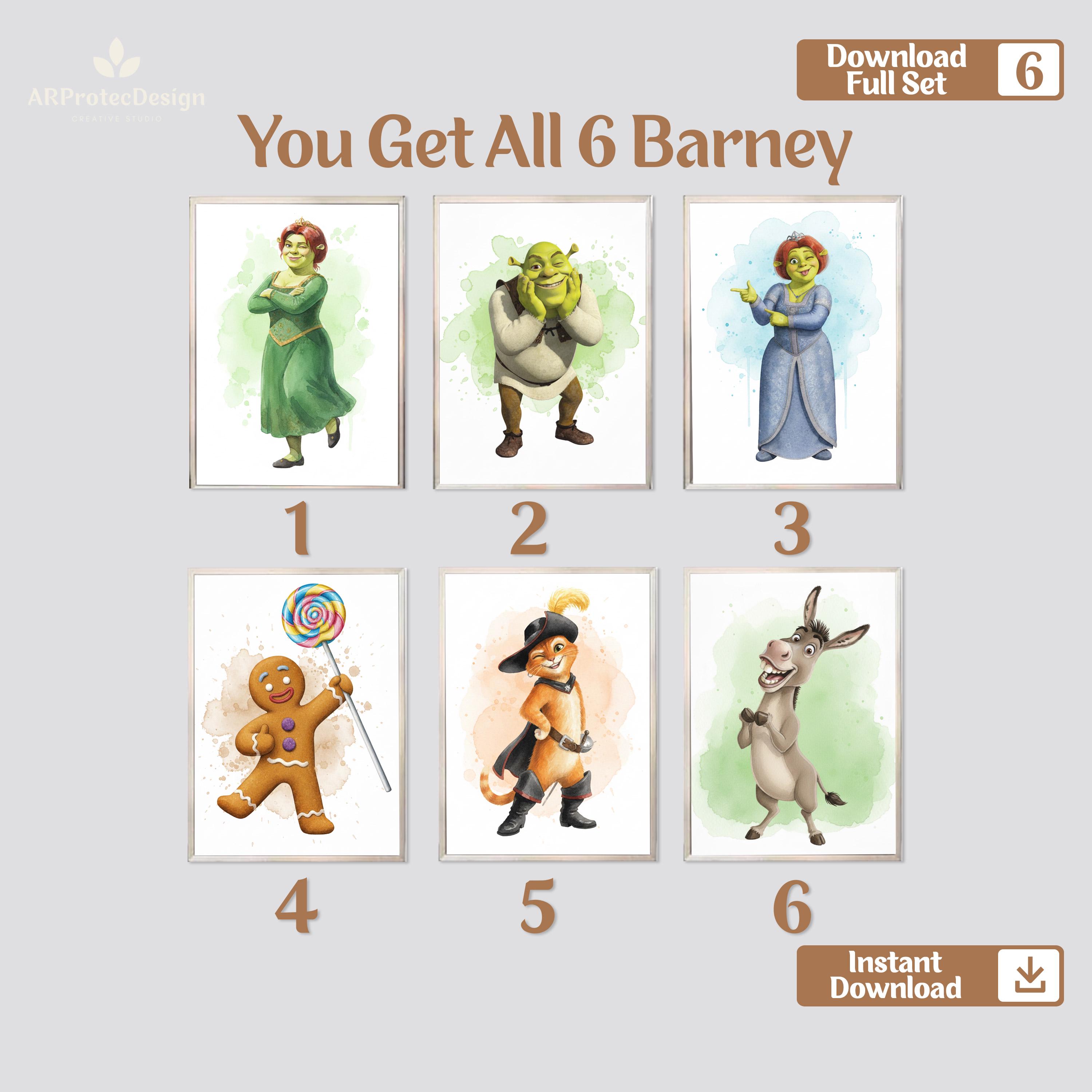 Printable Shrek Wall Art: Shrek Party Decor, Digital Download - Etsy