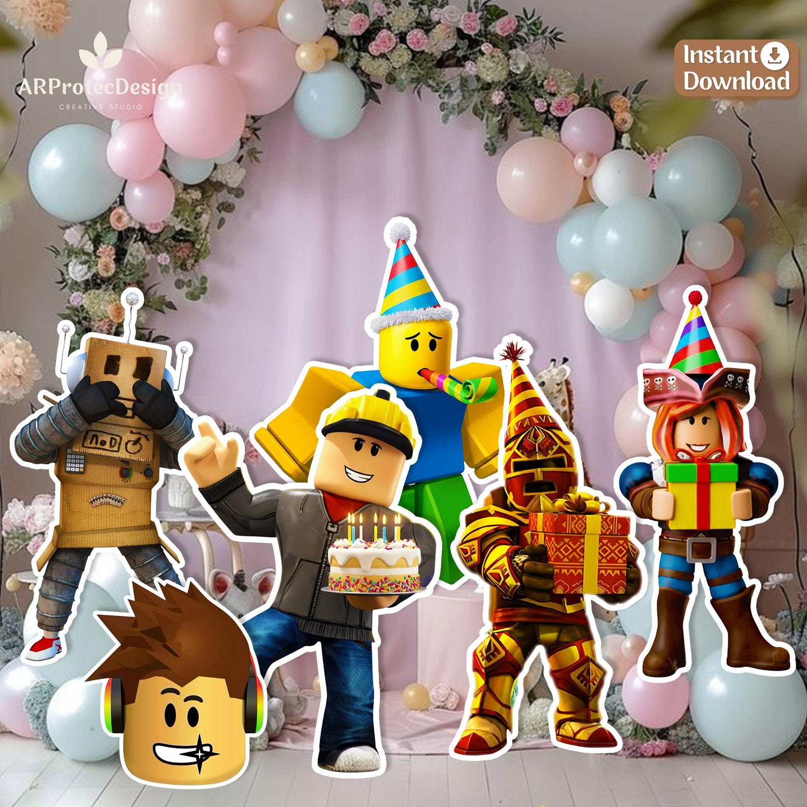 Video Game Boy Birthday Cut Out: Party Centerpiece Decor (digital ...