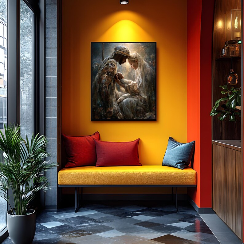 Renaissance Nativity Print | Holy Family Art, Christmas Decor (digital ...