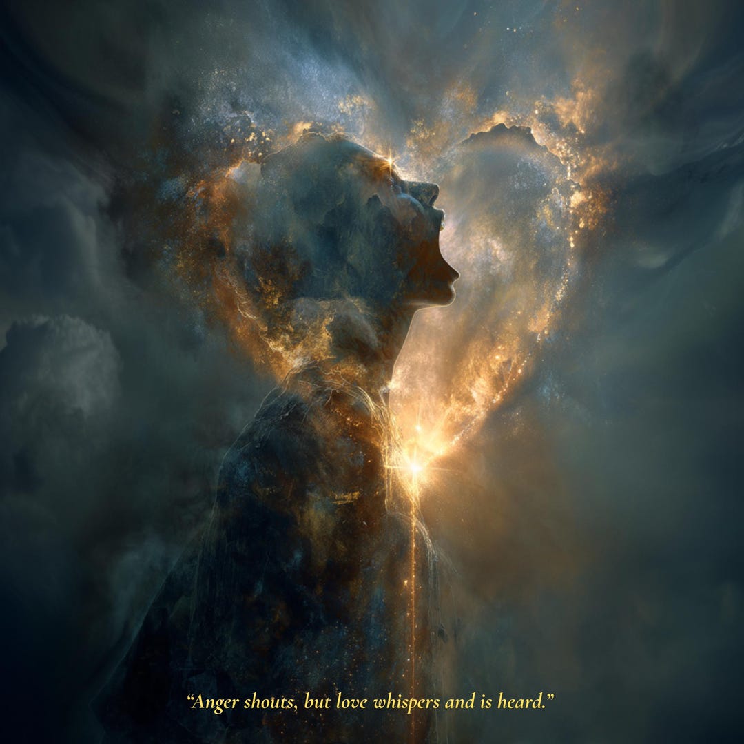 Love Vs Anger Christian Wall Art: Inspirational Bible Verse (digital ...