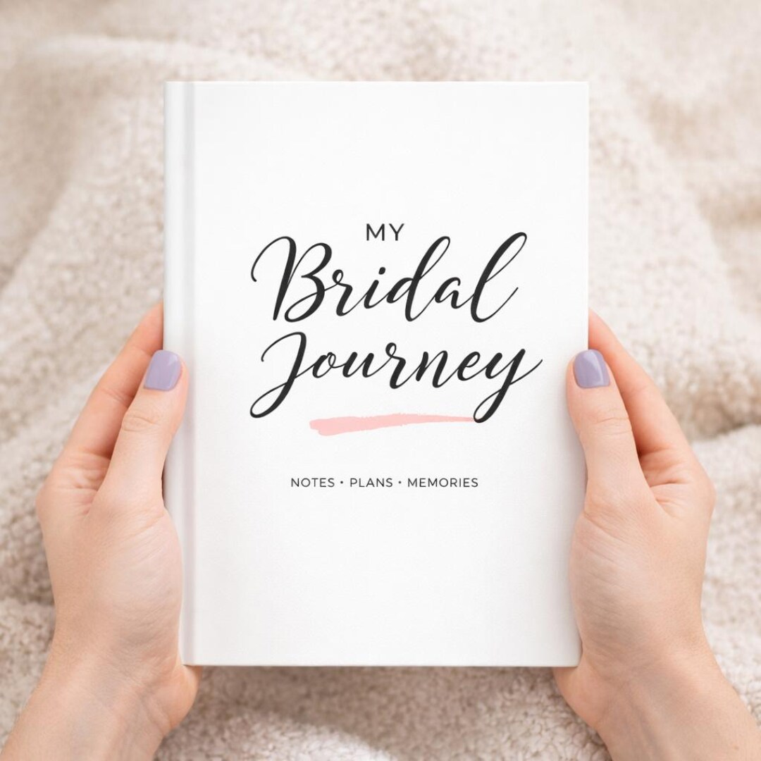 My Bridal Journey Journal, Wedding Planner Notes, Hardcover Notebook ...