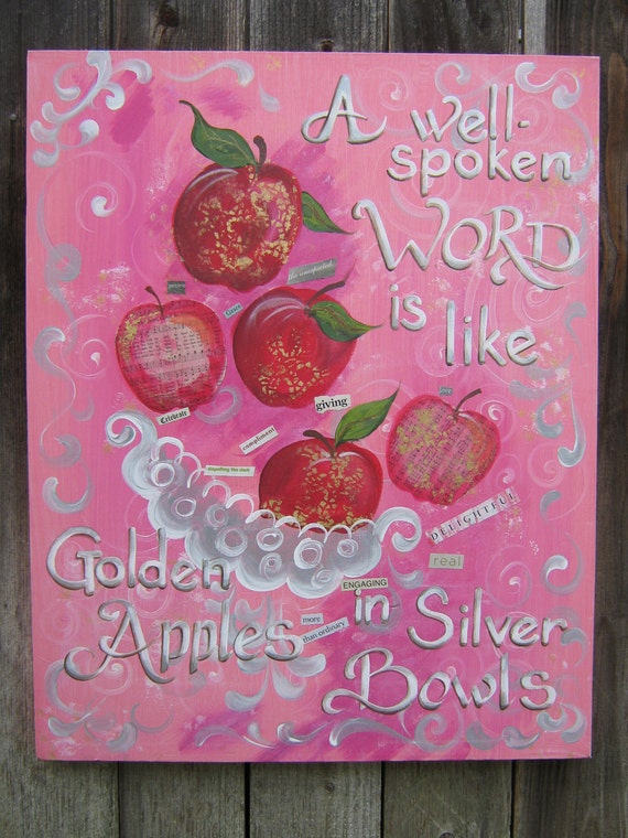 Beautiful Words are Beautiful Wall Art Scripture Home Decor | Etsy