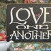 Love One Another - Scripture Sign Wall Art Home Decor - Etsy