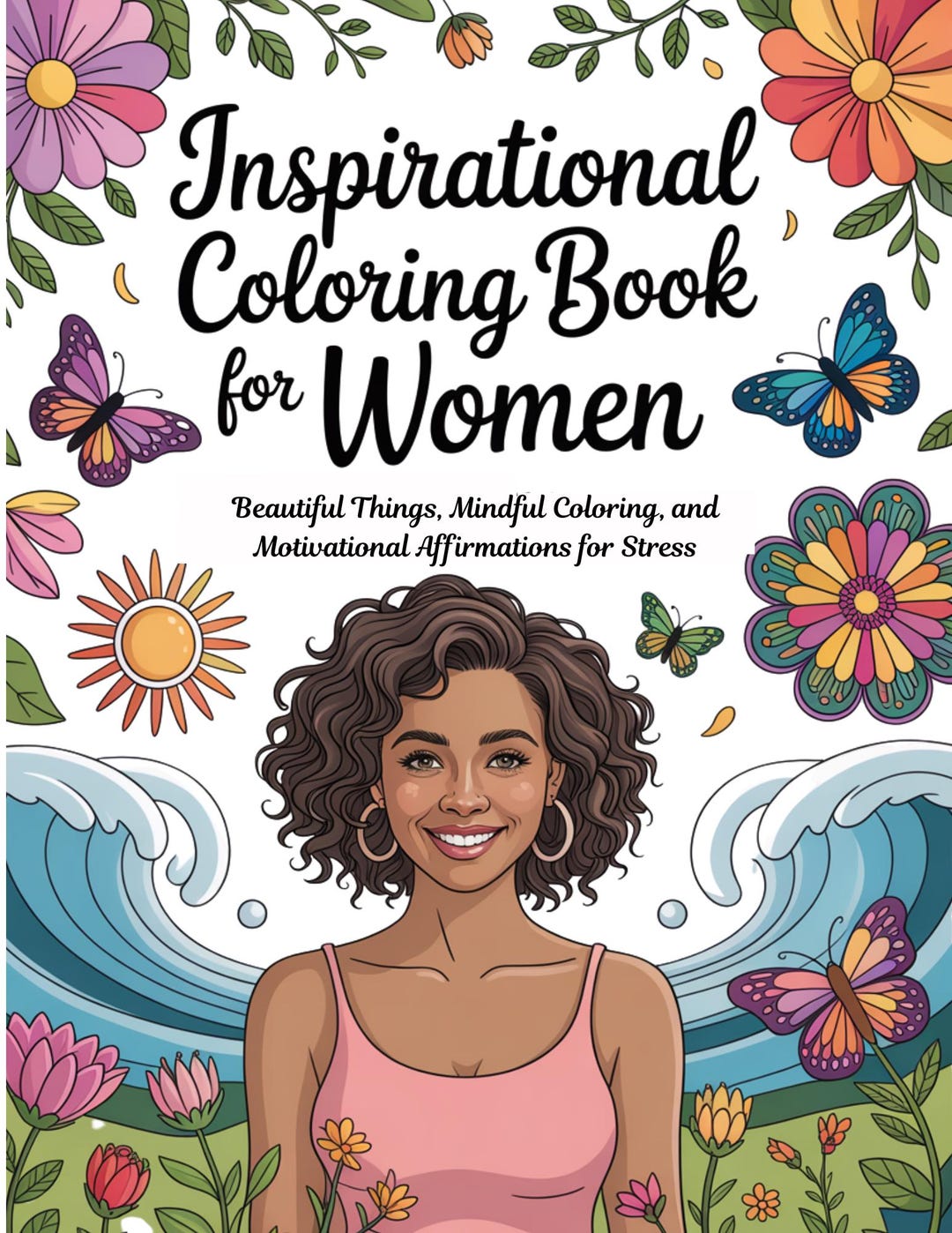 Inspirational Coloring Book for Women | Mindfulness Gift | Stress ...