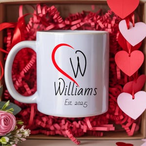 Matching Couples Mug - Heart Design | Custom Lovers & Valentine Gift ...