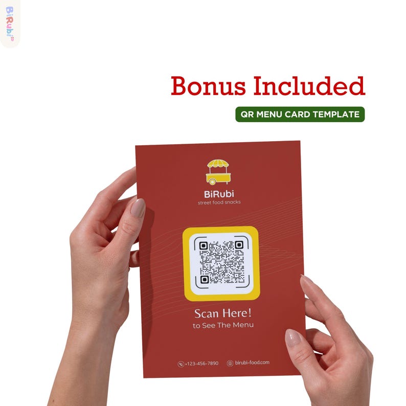 Editable QR Code Menu Website Template | Street Food Tex-mex Theme | Mobile Friendly - Etsy