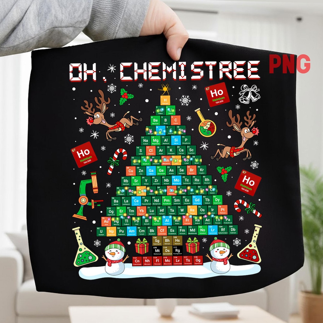 Oh Chemistree Christmas Png, Teacher Xmas Holiday Digital Download - Etsy