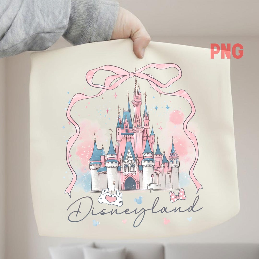 Disnyland Magic Castle PNG, Coquette Bow, Happiest Place on Earth - Etsy