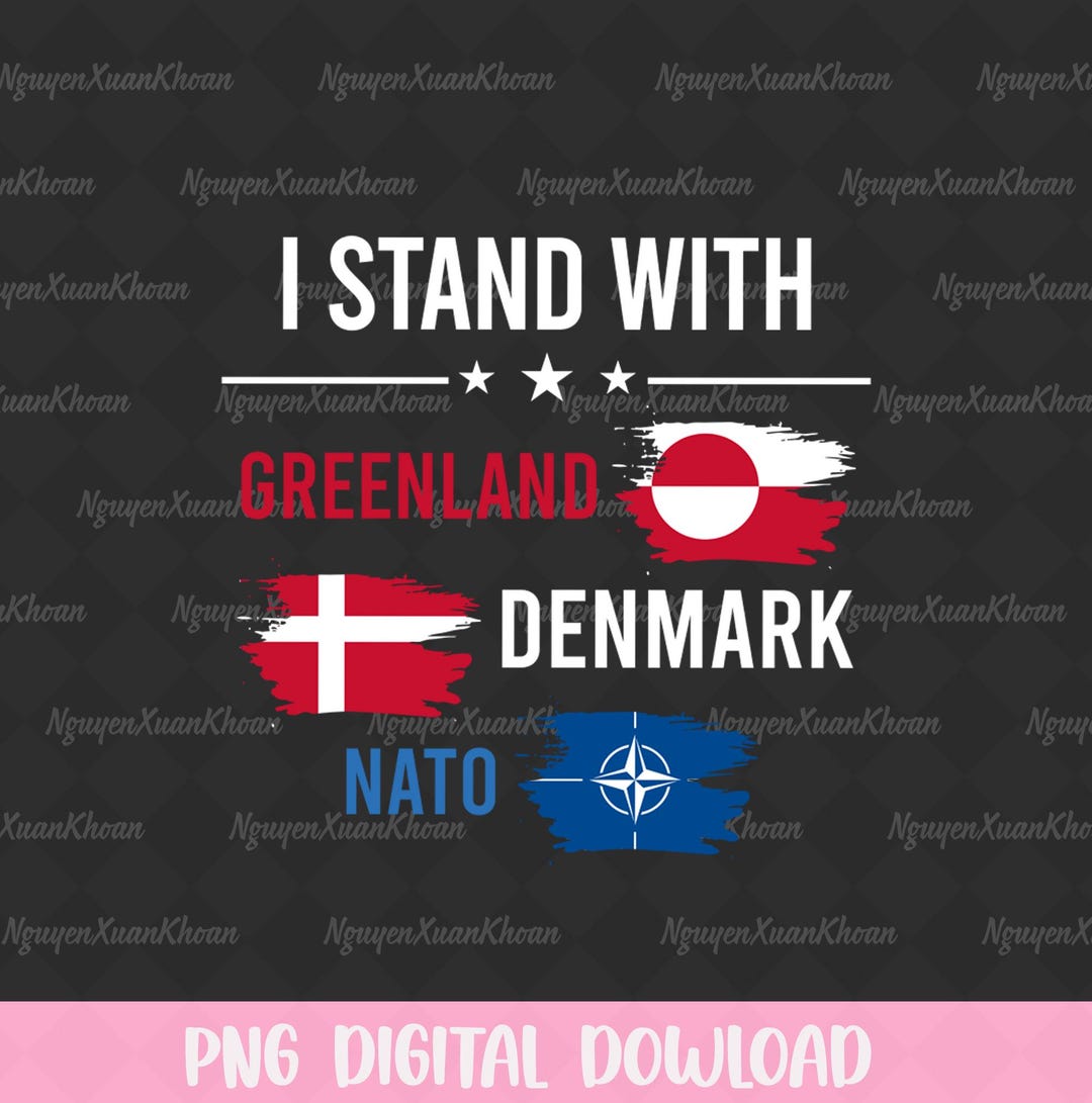 I Stand With Greenland Denmark Png, Denmark and Greenland Digital ...