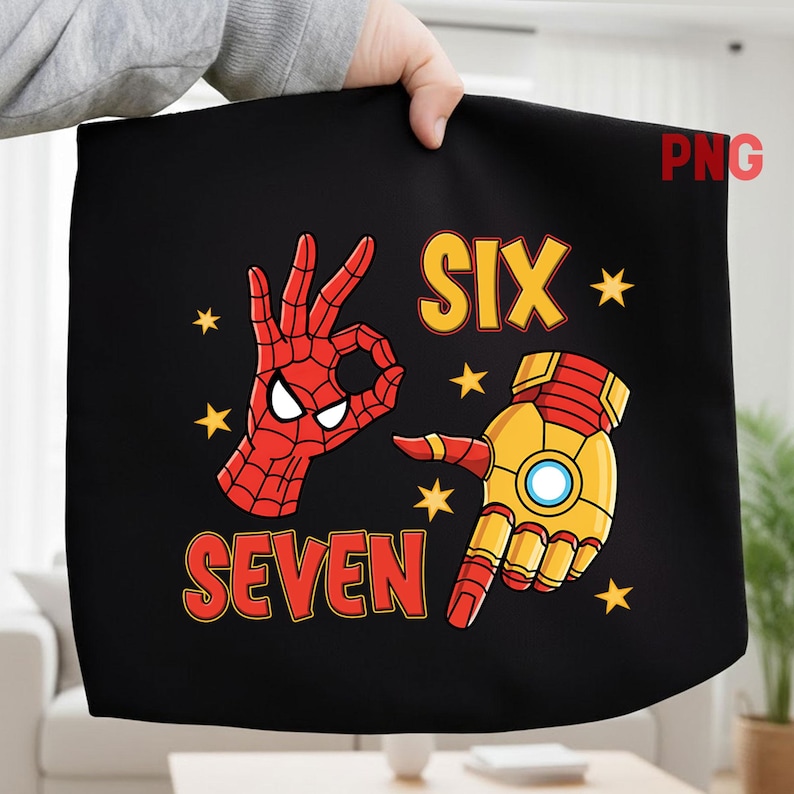 Funny Six Seven Meme Superhero Png, Viral Funny Saying 6 7 Digital ...