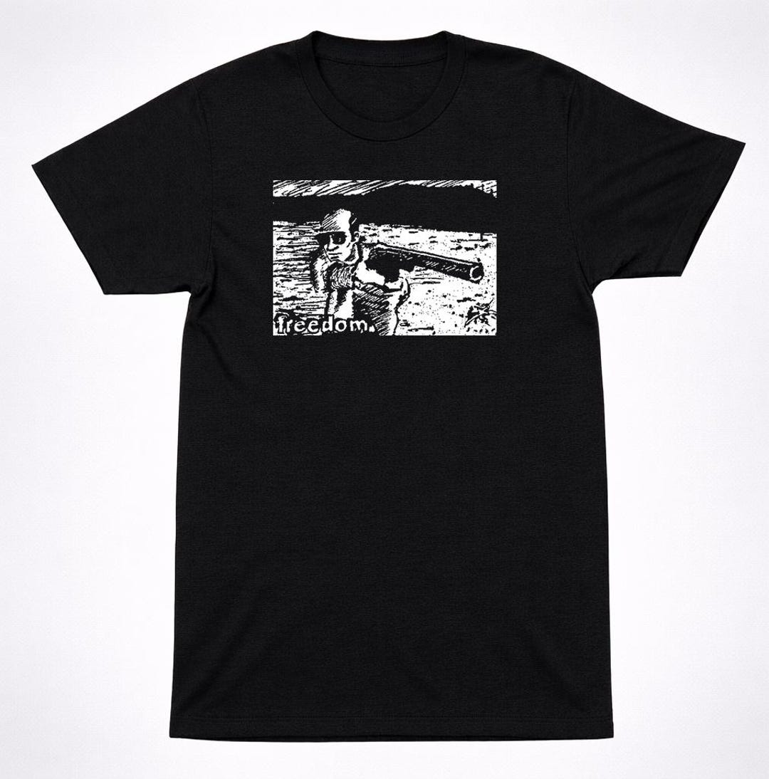Hunter S. Thompson – Freedom & Fear and Loathing Retro T-shirt - Etsy