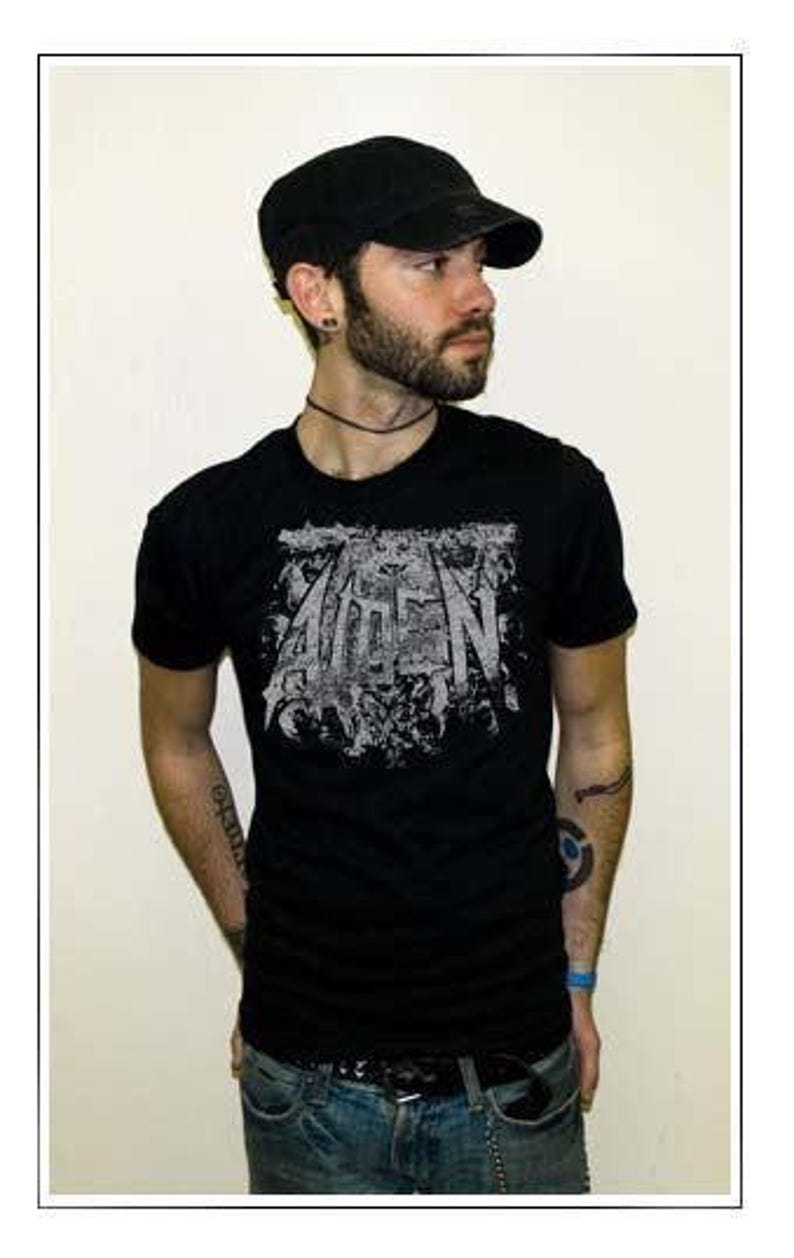 AIDEN Goth Pop Punk Rock Emo Nightmare Victory BW SHIRT - Etsy