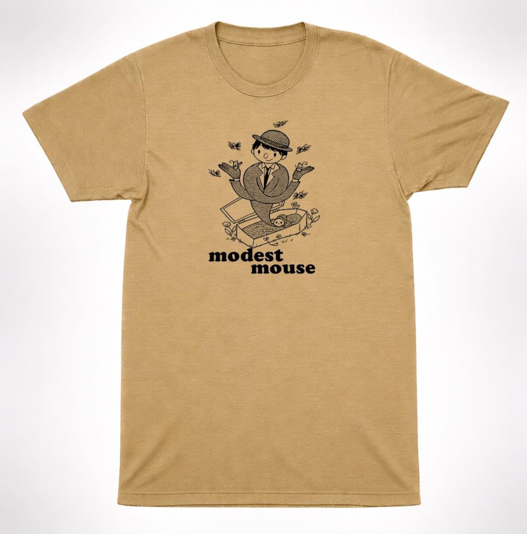 Modest Mouse Coffin T-shirt – Rare Indie Rock Band Merch - Etsy