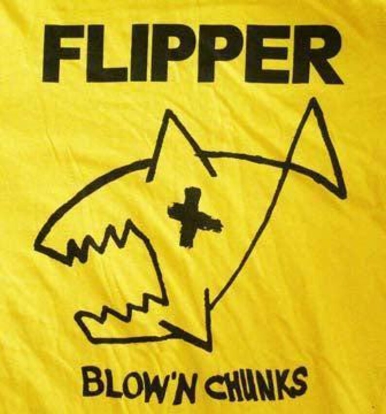 Flipper Blowin' Chunks Punk Rock Band Nirvana Influence T-shirt - Etsy ...