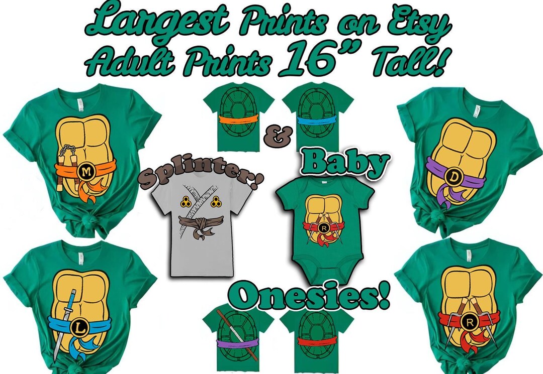 Splinter & Ninja Turtles Shirt | TMNT Retro Tee | Leonardo Raphael ...