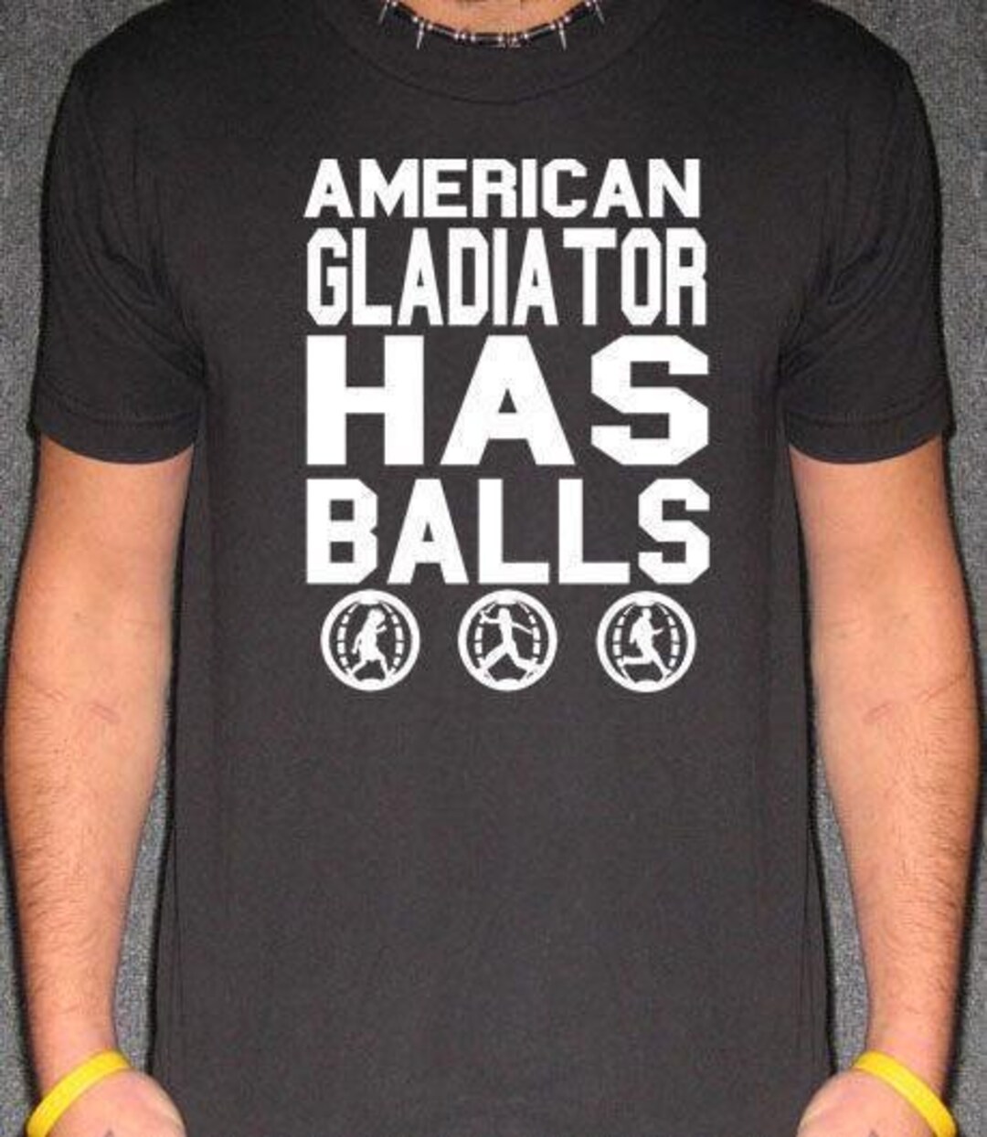 American Gladiator Has Balls - Retro TV Sports T-shirt - Etsy