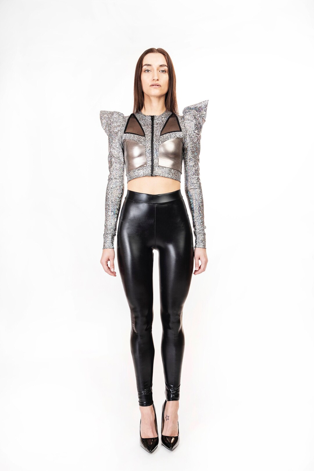 Space Alien Jacket Silver Jacket Cyberpunk Jacket Robot - Etsy