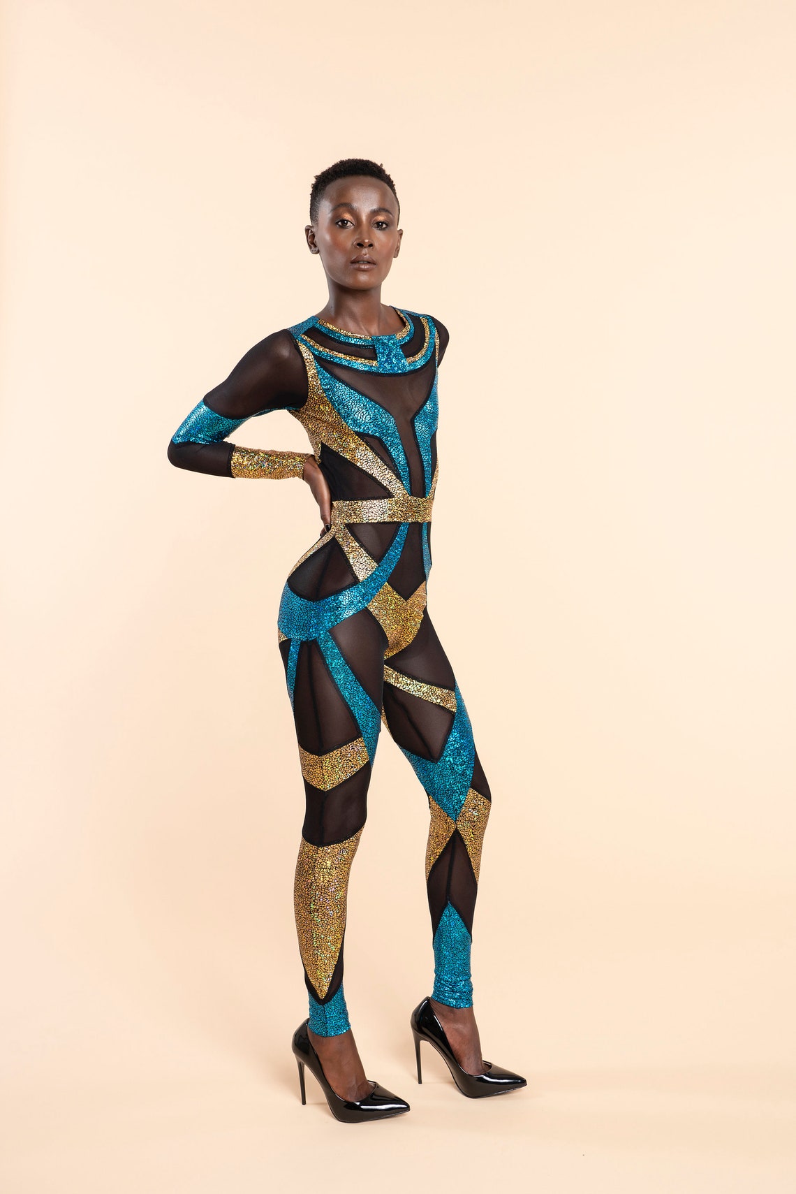 Goddess Isis Catsuit Aerial Silks Costume Couture Dance | Etsy