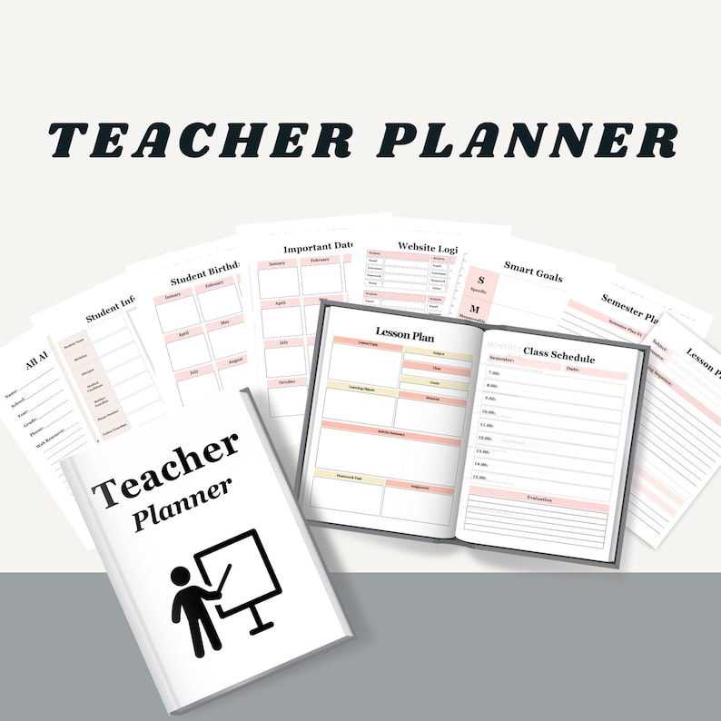 2025-2026 Teacher Digital Planner | Goodnotes | Monthly Digital Planner ...